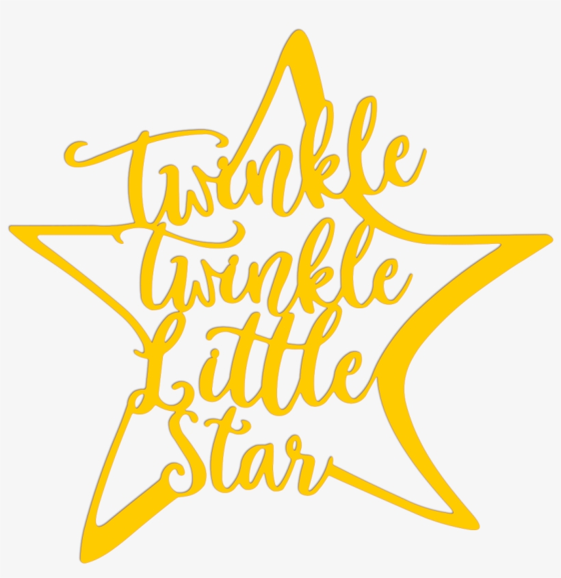 Twinkle Twinkle Little Star Metal Art - Calligraphy - 1297x1272 PNG ...