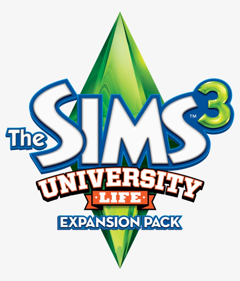 The Sims - Sims 3 University Life Logo - 783x878 PNG Download - PNGkit