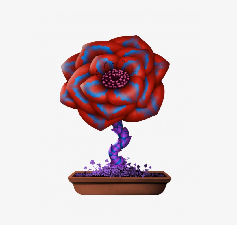 Curly Princess - Cryptoflowers - 569x697 PNG Download - PNGkit