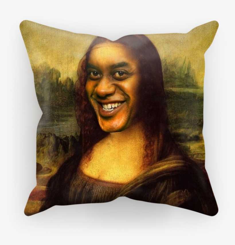 Ainsley Harriott As The Mona Lisa ﻿sublimation Cushion - Ainsley ...