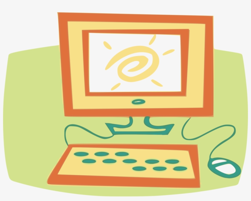 Laptop Clipart Yellow - Simple Computer Clip Art - 994x750 PNG Download ...