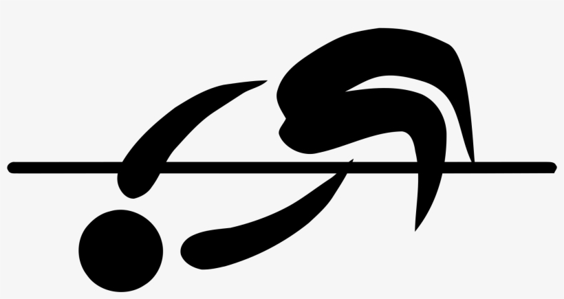 High Jump Png Black And White - Olympic High Jump Pictogram - 2000x2000 ...