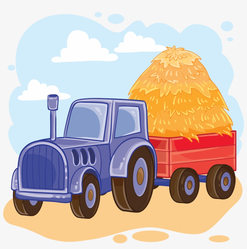 Download - Tractor Trolley Cartoon - 2048x2048 PNG Download - PNGkit
