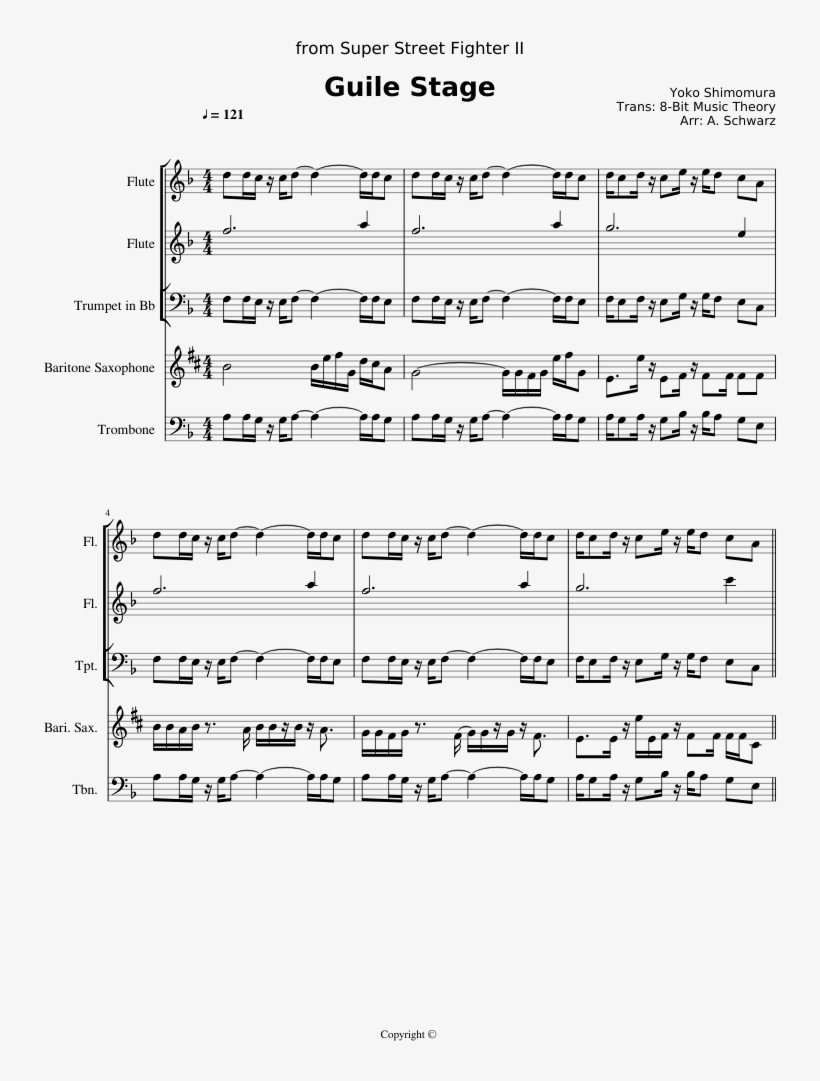 Guile Stage Icon Concert - Sheet Music - 850x1100 PNG Download - PNGkit