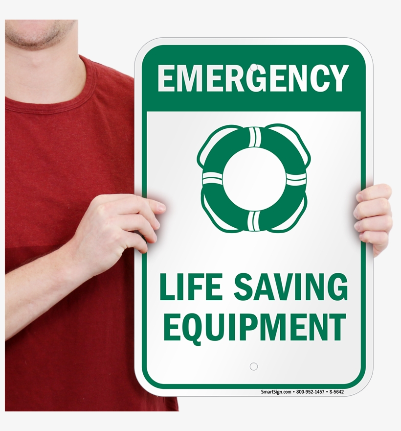 Life Saving Equipment Warning Sign - Sign - 800x800 PNG Download - PNGkit