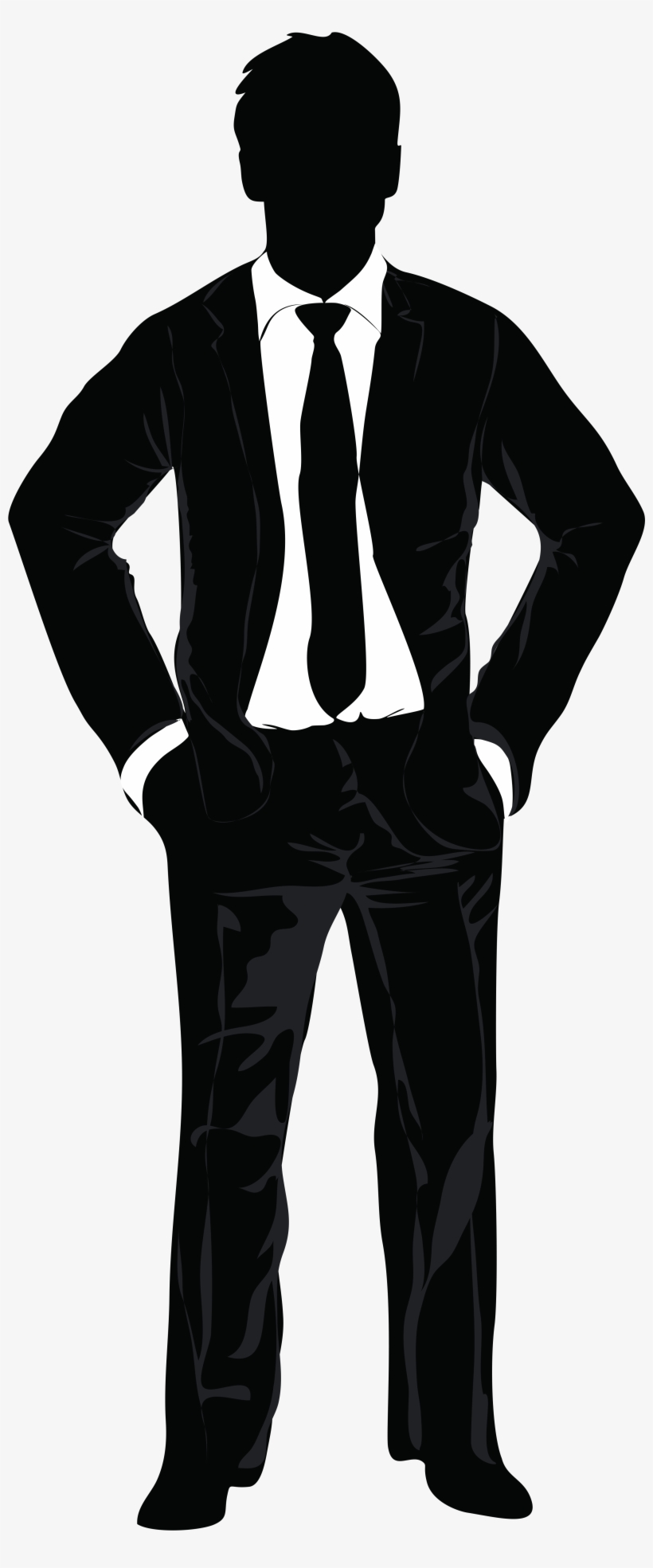 Confident Person Clipart Black And White