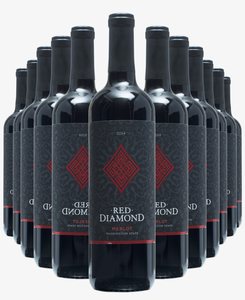 Red Diamond Merlot - Glass Bottle - 1356x1600 PNG Download - PNGkit