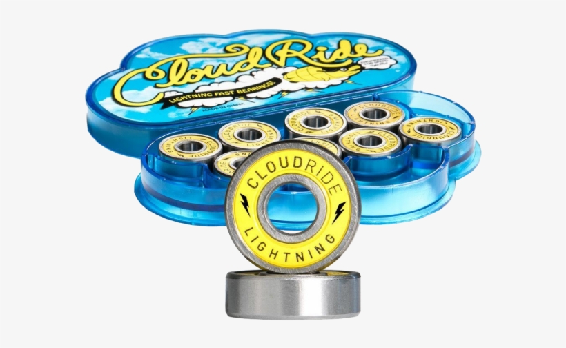 Cloud Ride Lightning Bearings Blue Cloud Box - Abec Scale - 600x600 PNG ...