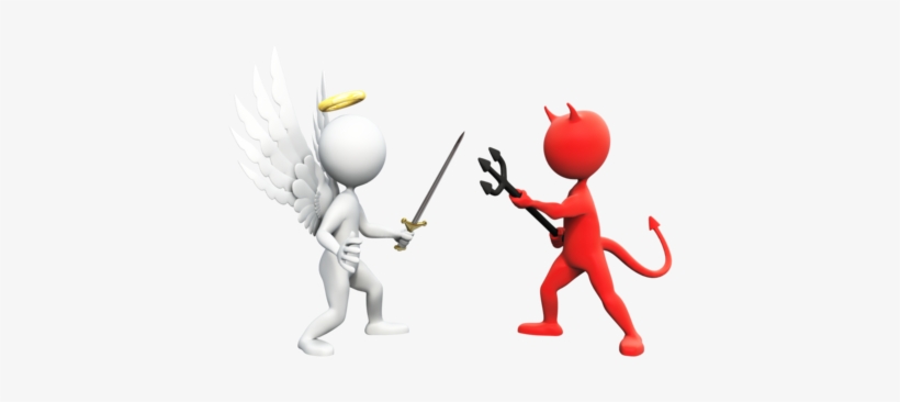 The Great War Between Good And Evil - Good Vs Evil Cartoon - 500x344 ...