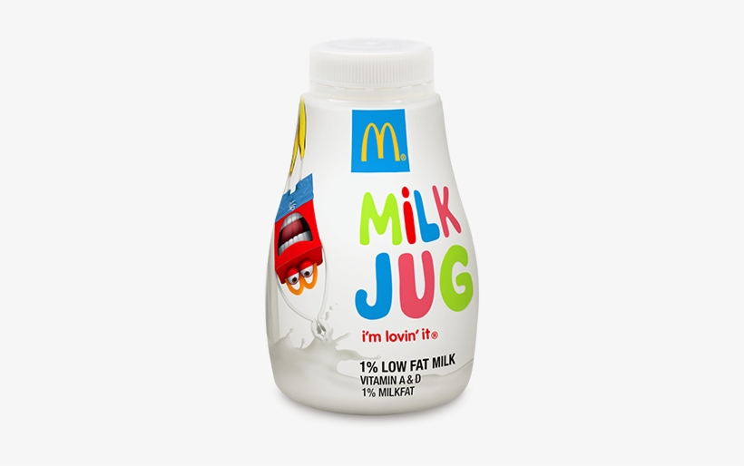 Mcdonalds 1 Low Fat Milk Jug - Mcdonalds Happy Meal Milk - 444x507 PNG ...