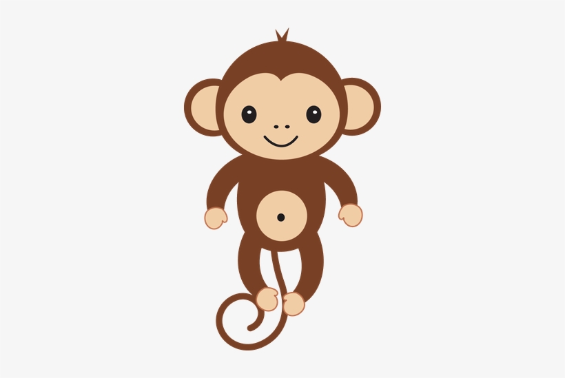 Cute Baby Monkey - Mono Dibujo - 286x469 PNG Download - PNGkit