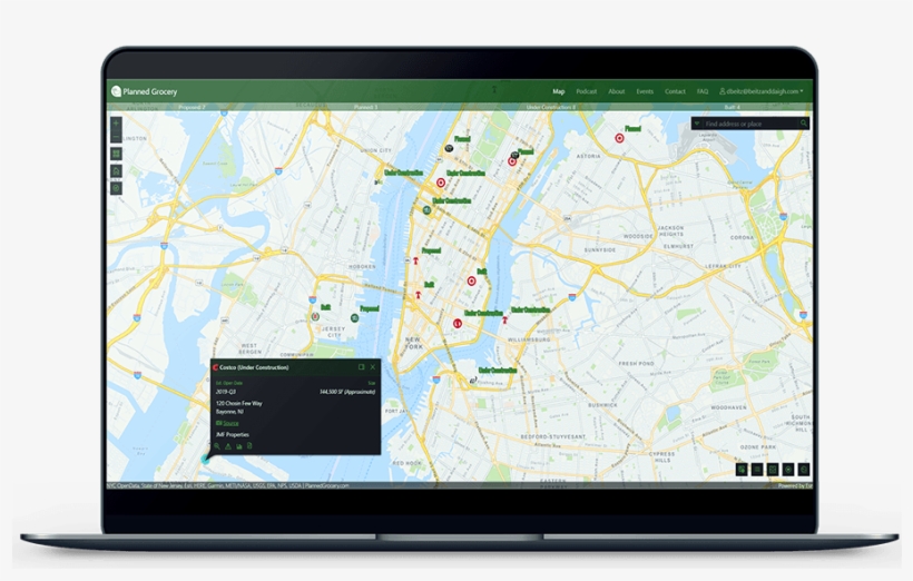 Tracking Planned Grocery Retail Locations - Automotive Navigation ...