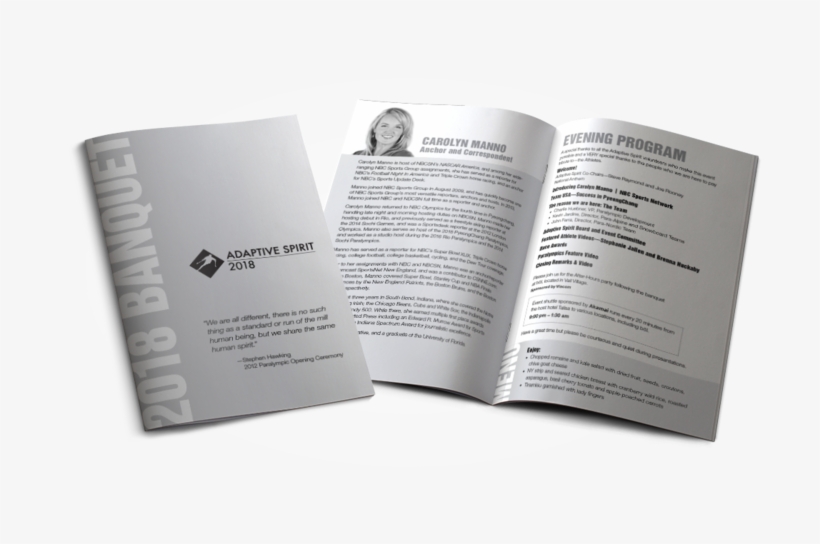 17 Ski 0345 Banquet Program Mockup Sm - Book - 1000x466 PNG Download ...