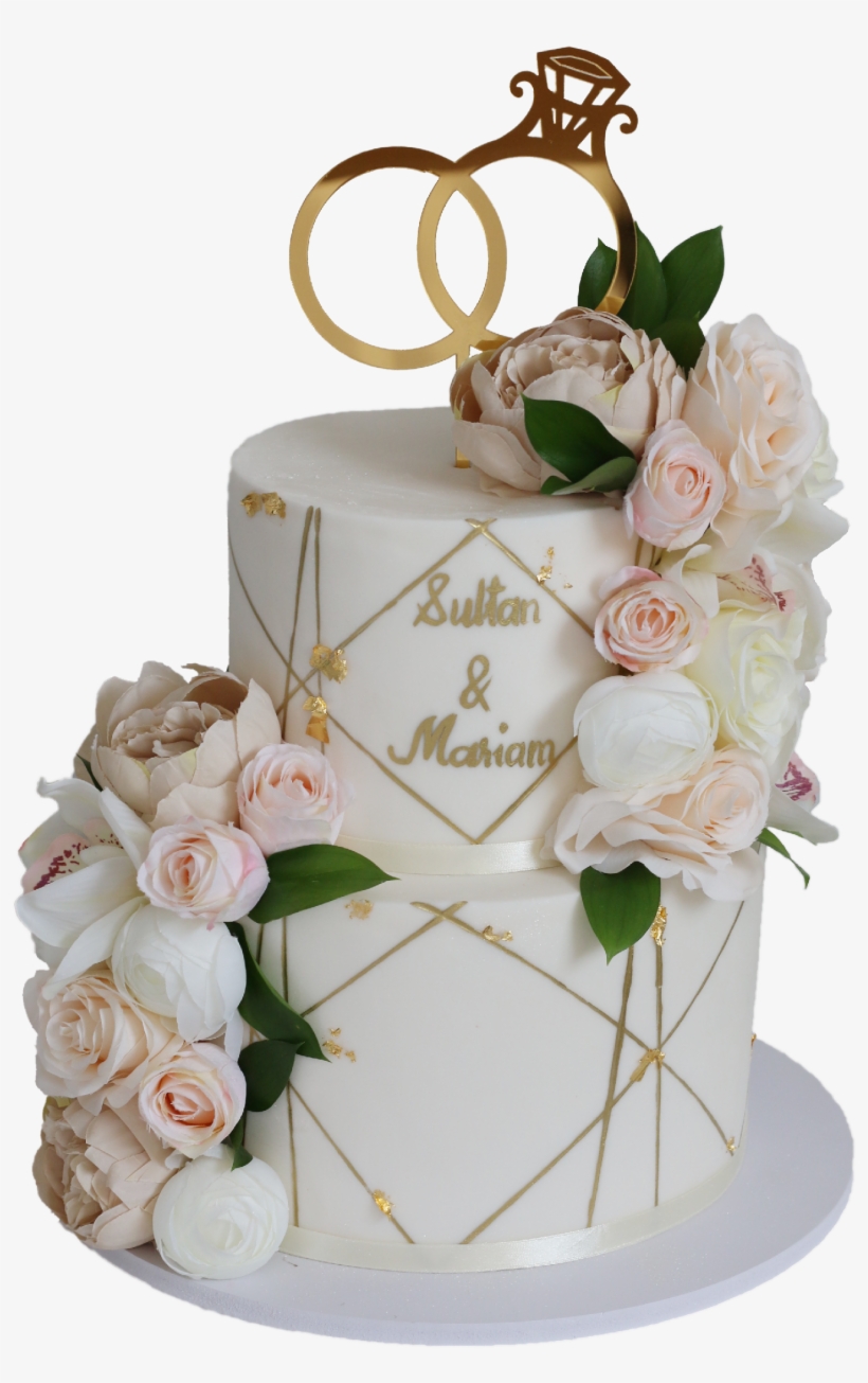 Golden Line Cake - Wedding Cake - 1500x2100 PNG Download - PNGkit