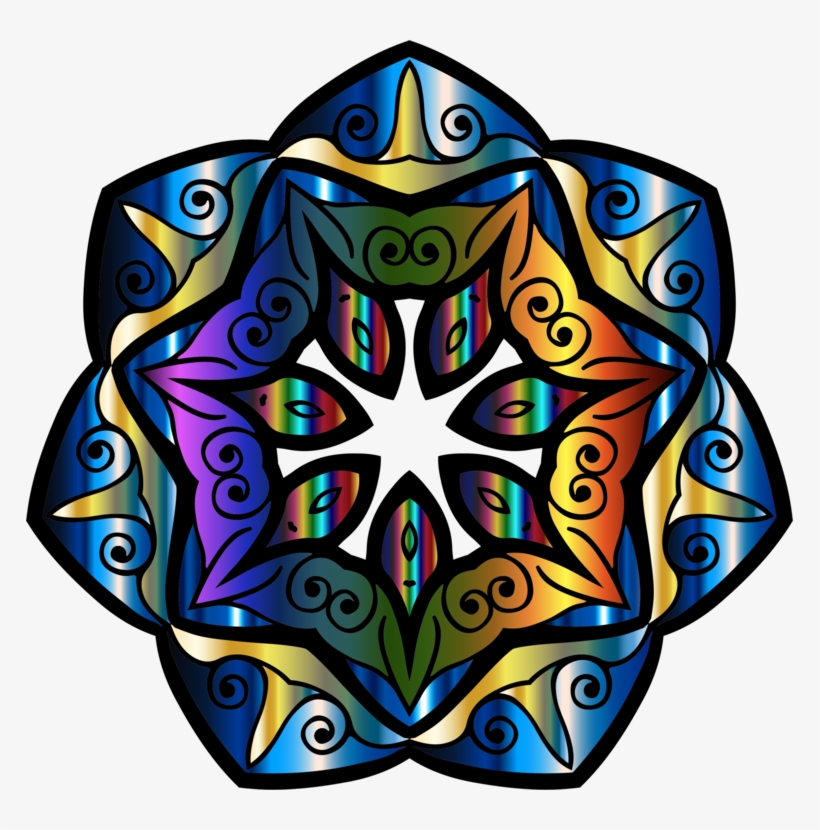 Kaleidoscope Mandala Floral Design Sharingan Symmetry - Mandala ...
