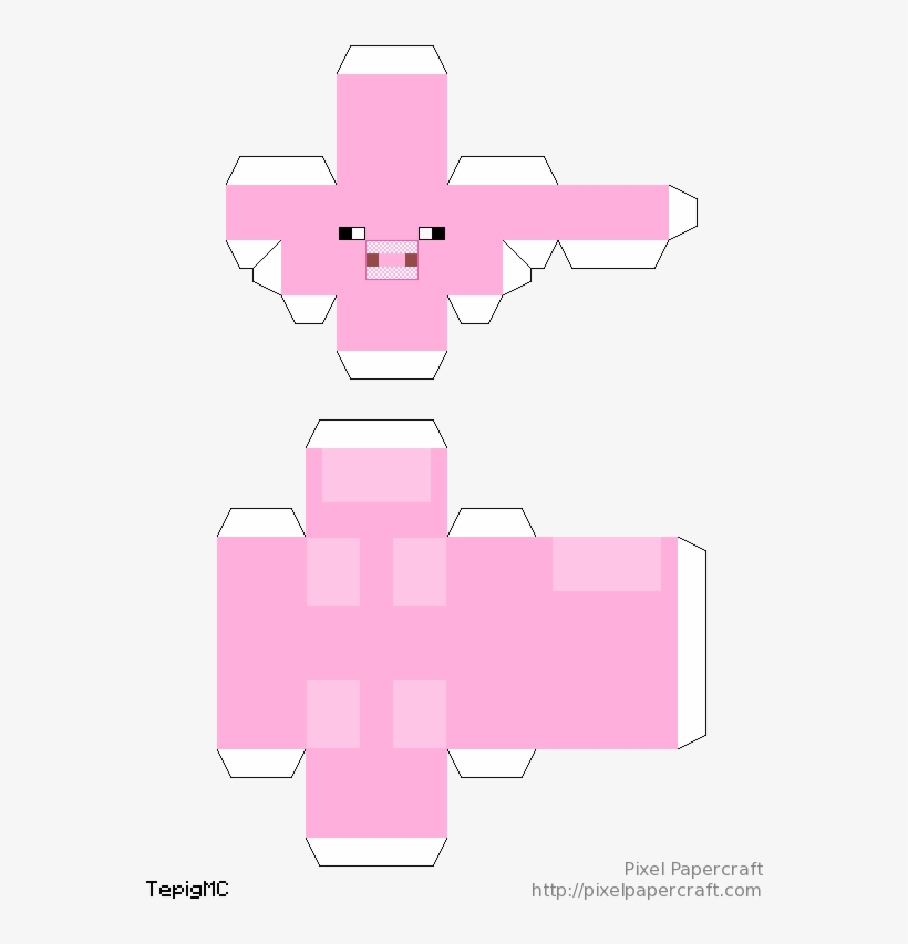 Minecraft Papercraft Baby Pig