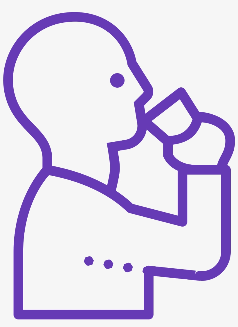 Drinking Clipart Purple - Drinking Water Icon Png - 1600x1600 PNG ...