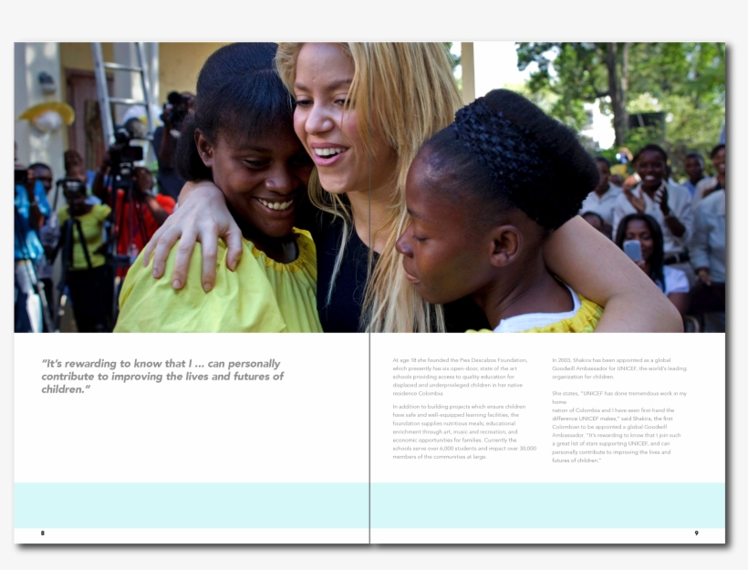 Shakira Barefoot Foundation - 3840x2755 PNG Download - PNGkit