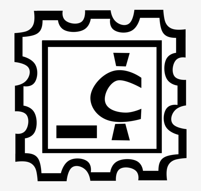 Vector Illustration Of Post Office Postage Stamp Displayed - 702x700 ...