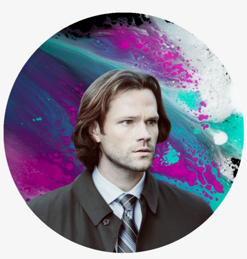 Download Transparent Circular Magenta, Purple, And Teal Sam Winchester ...