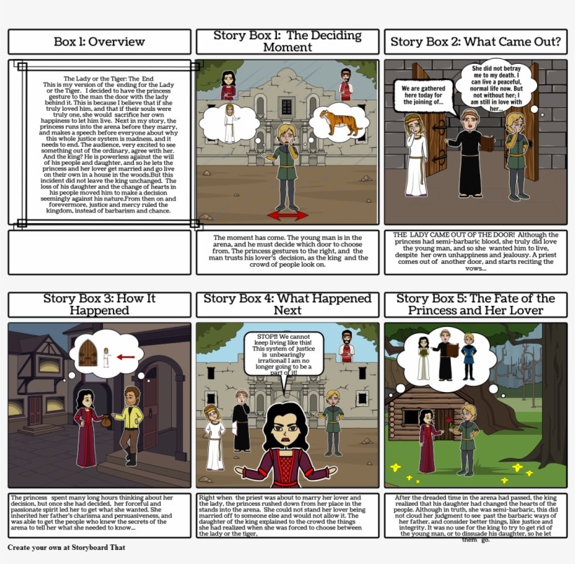 The Lady Or The Tiger - Julius Caesar Storyboard - 1164x1086 PNG ...