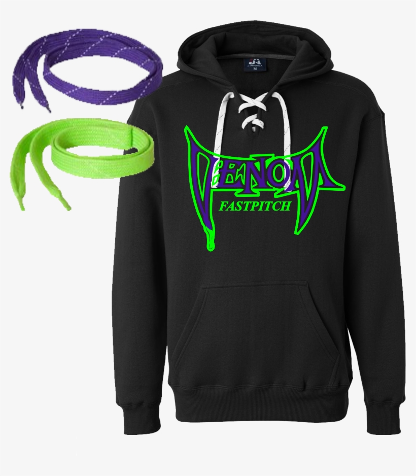 Venom Hockey Lace Hoodie - J. America Men's Sports Lace Up Hoodie ...