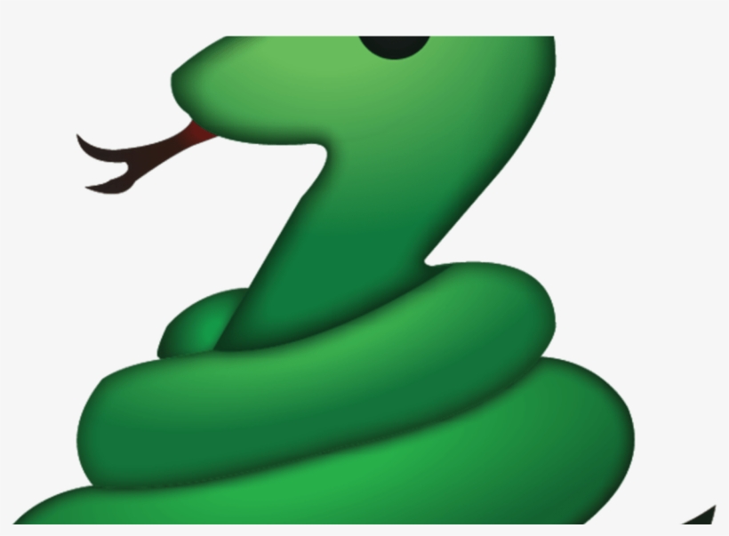 Snake Emoji This Green Snakes Coiled Body And Forked - Snake Emoji ...