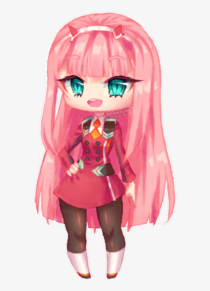 Quick Repost Of Zero Two As A Chibiiiiiii - Doll - 927x1200 PNG ...