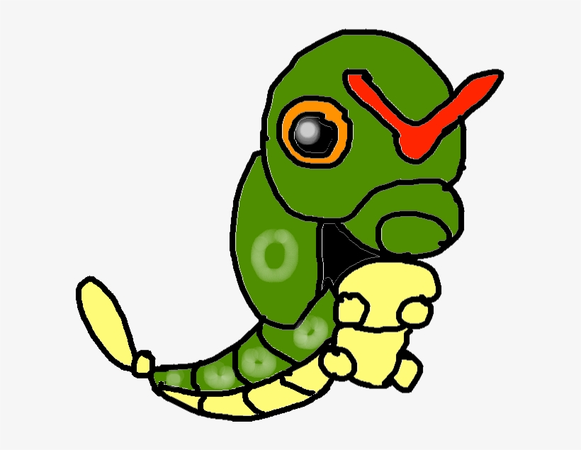 Caterpie - Drawing - 605x555 PNG Download - PNGkit