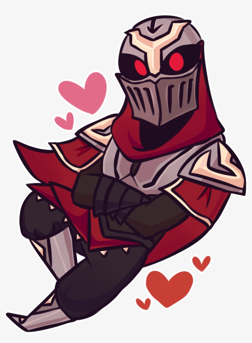 Galactic Titty On Twitter - League Of Legends Zed Chibi - 921x1200 PNG ...
