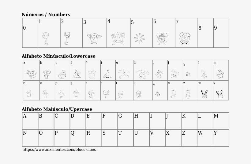 Download Transparent Font Details Blues Clues - Fonte Arabica - PNGkit