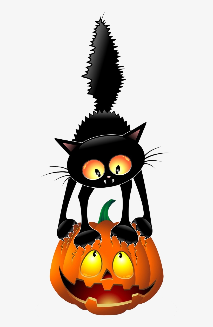 Halloween Black Cat Clip Art