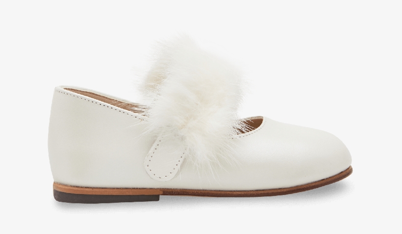 White Furry Ballet Flats - Suede - 700x700 PNG Download - PNGkit