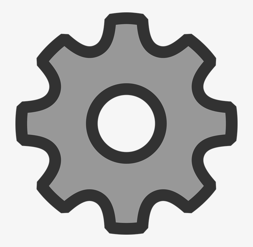 Computer Gear Grey Free Vector Graphic On - Setting Icon Png - 720x720 ...