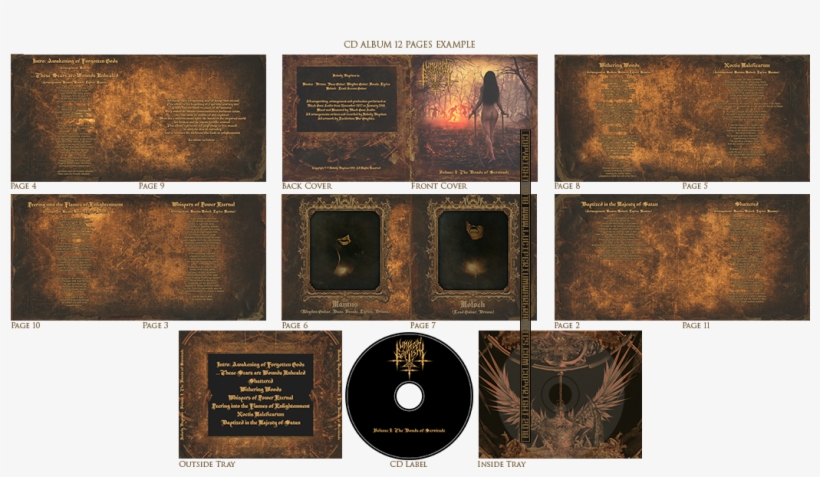 Luciferium War Graphics - Cd Album Cover Tray Design - 1120x593 PNG ...