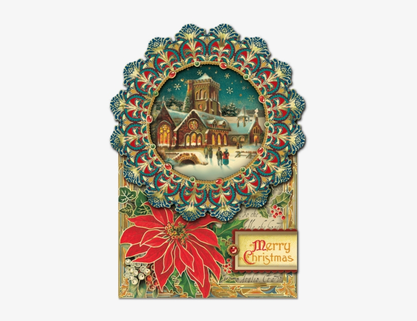Cathedral Blue Frame Boxed Holiday Cards - Poster - 600x600 PNG ...