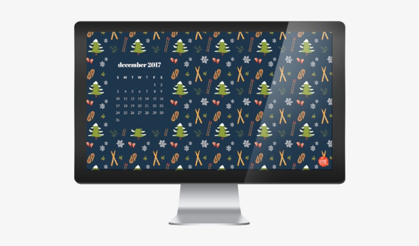 December Desktop Mockup - Computer Monitor - 600x514 PNG Download - PNGkit