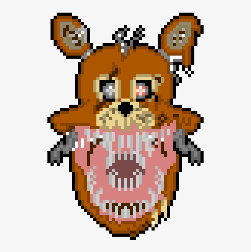 Twisted Foxy - Twisted Foxy Pixel Art - 610x810 PNG Download - PNGkit