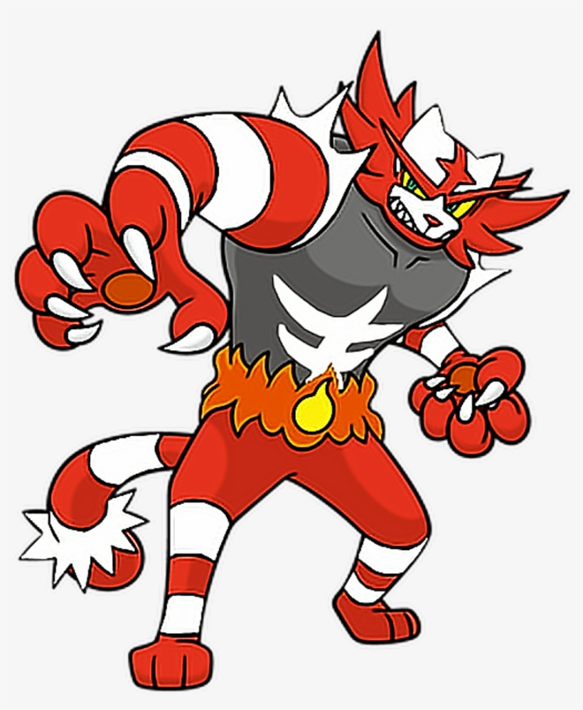Pokemon Sticker - Incineroar Pokedex - 1024x1024 PNG Download - PNGkit
