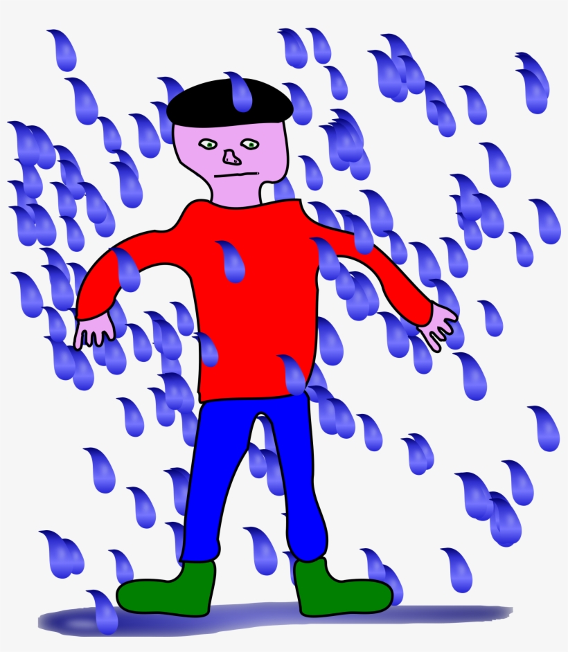 This Free Icons Png Design Of Man Standing In Rain - 2181x2400 PNG ...