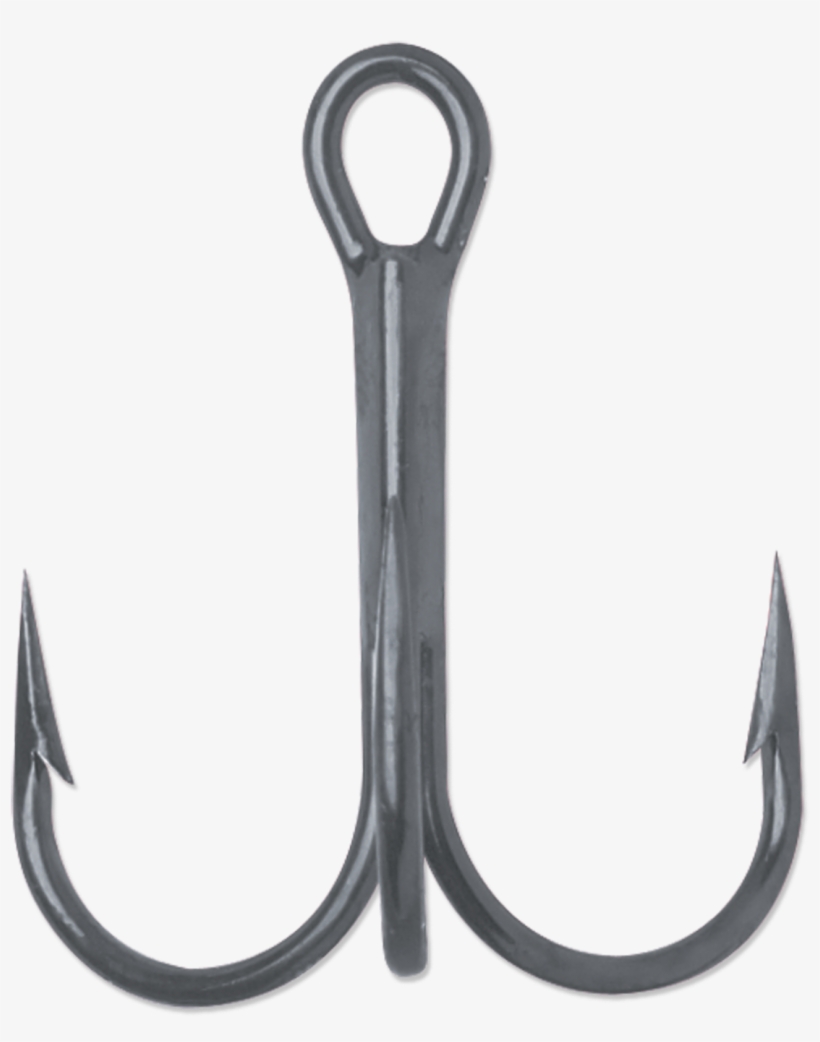 Vmc Round Bend Treble 1x Strong Fishing Hooks - Gamakatsu #5 Round Bend ...