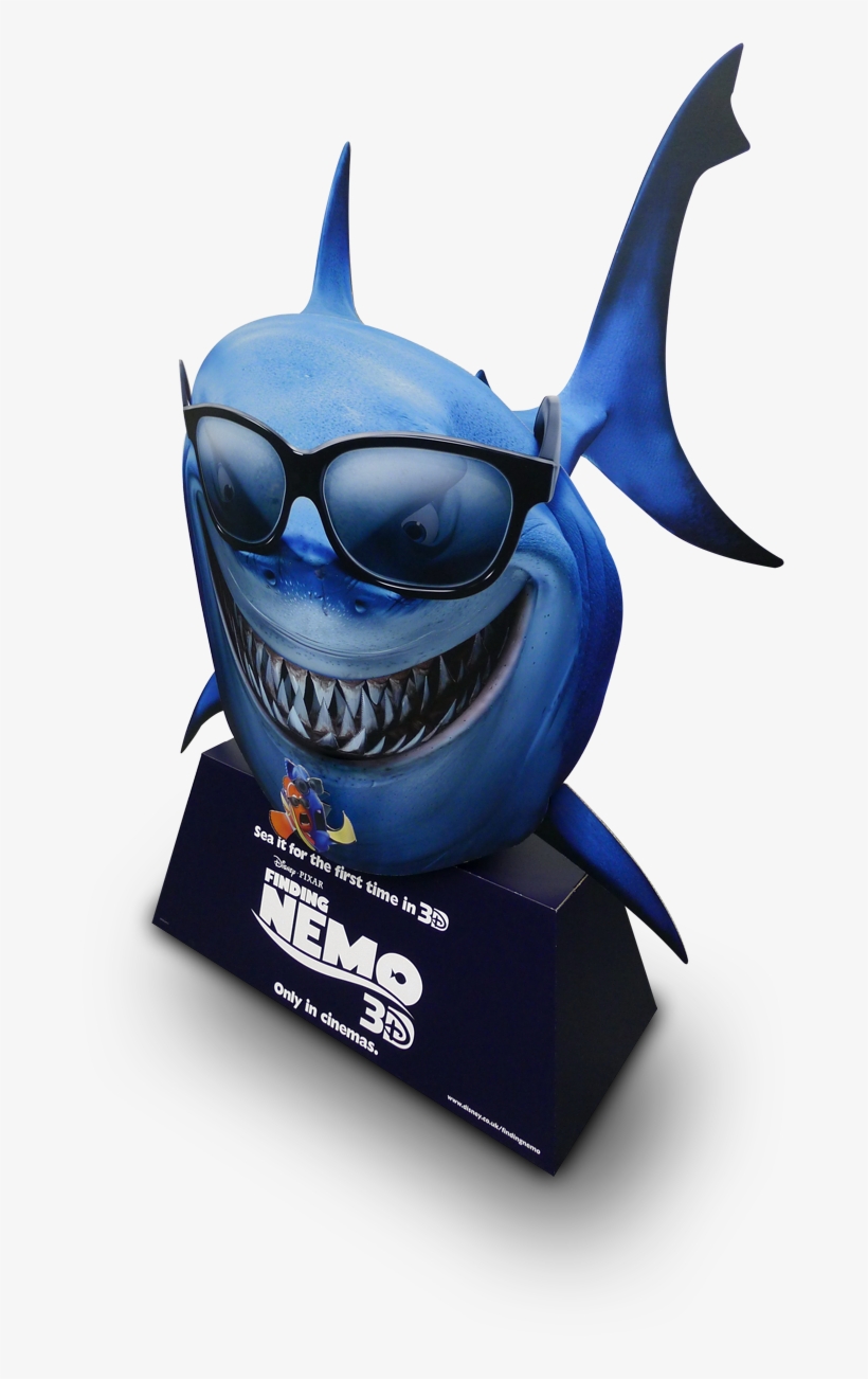 3/4 Front View The Body Of The Great White Shark Is - Finding Nemo ...