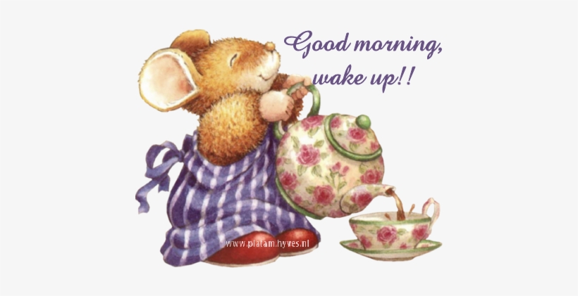 Good Morning Clipart Woke Up - Good Morning Get Up - 438x353 PNG ...