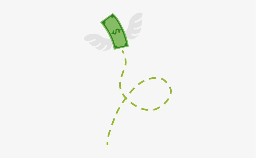 Flying Money - Flying Cash - 283x427 PNG Download - PNGkit