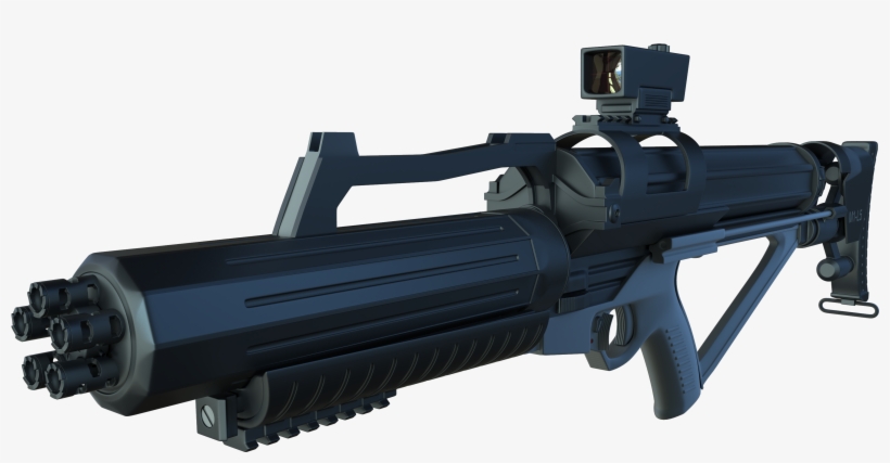 M1 L1 Triple Pulse Rifle Calico Minigun 3d Models - M1 L1 Triple Pulse ...
