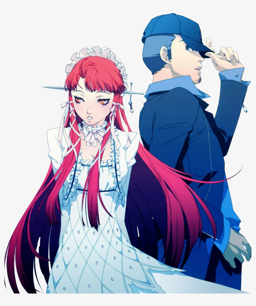 Chidori And Junpei → Persona - Moon's Reaching Out Stars - 800x1066 PNG ...