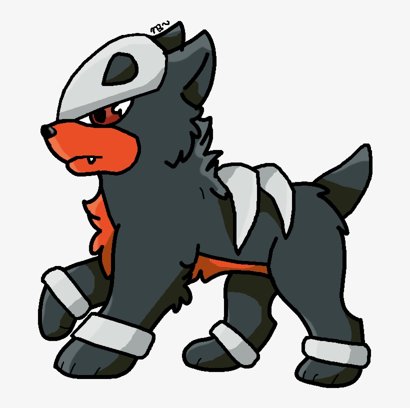 Houndour - Cartoon - 916x788 PNG Download - PNGkit