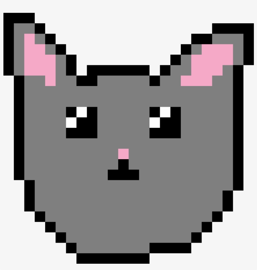 Kawaii Cat Head/face - Flag Pixel Art Animated - 1184x1184 PNG Download ...