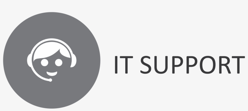 It Support Icon V2 Grey-01 - Graphic Design - 3951x1701 PNG Download ...