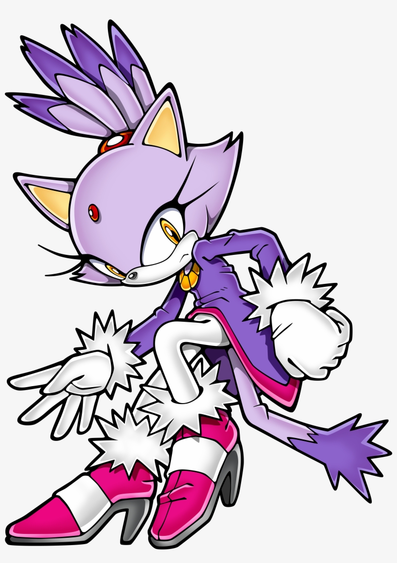 New Blaze Pose - Blaze The Cat - 5450x7303 PNG Download - PNGkit